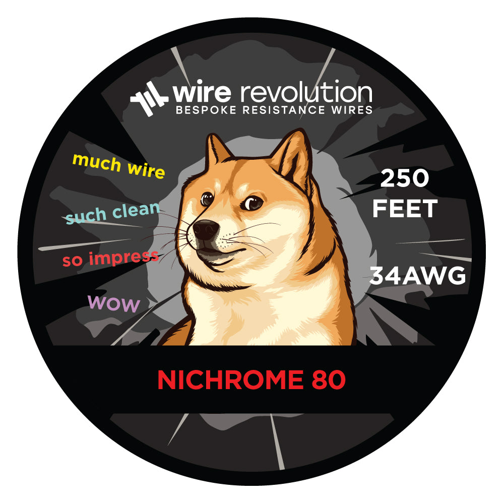 34AWG | Nichrome 80 | Round Wire | Wire Revolution