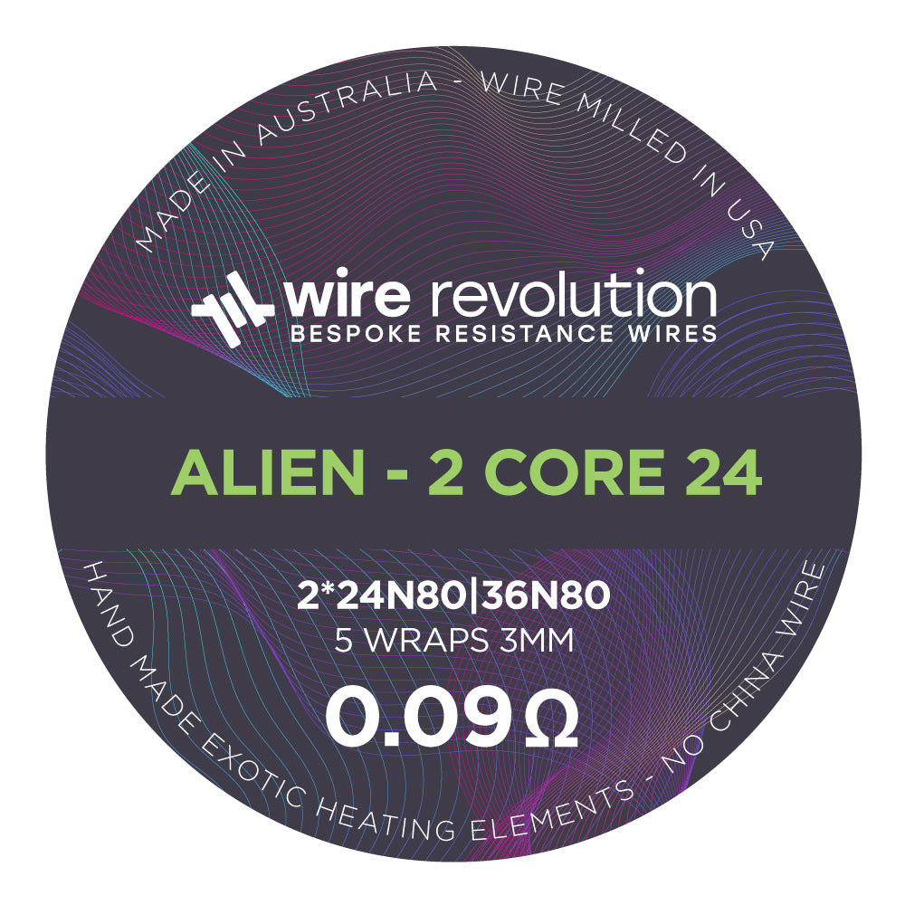 ALIEN - 2 CORE 24 | Exotic Heating Element | Wire Revolution